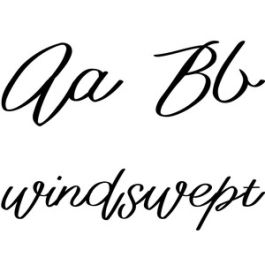 windswept font