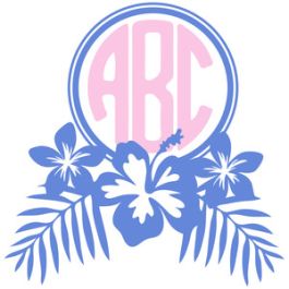 tropical monogram|132914