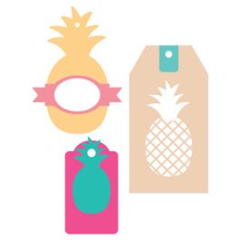 pineapple tags set