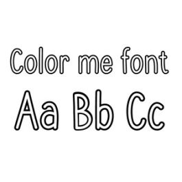 color me font