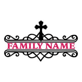 celtic cross monogram frame