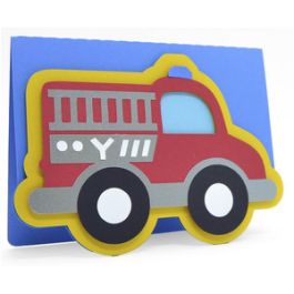 fire truck card