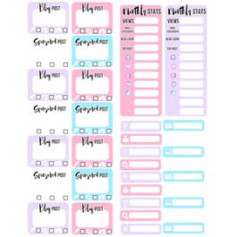 blogger monthly tracker labels