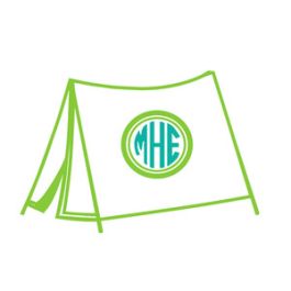 tent monogram frame