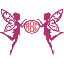 double fairy monogram