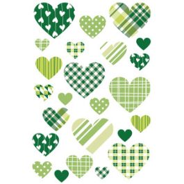 green heart stickers