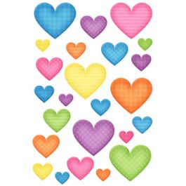 happy heart stickers