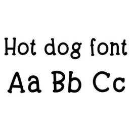hot dog font