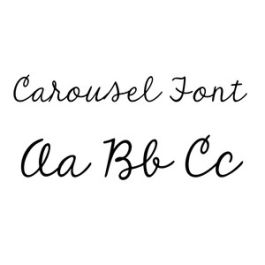 carousel font