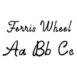 ferris wheel font
