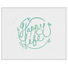 happy life print and frame