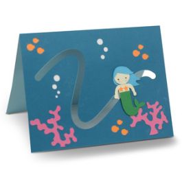 mermaid motion card