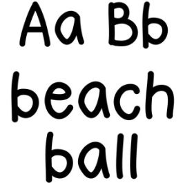 beach ball font