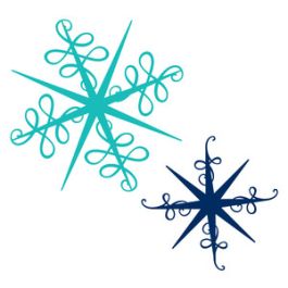 fancy snowflakes set