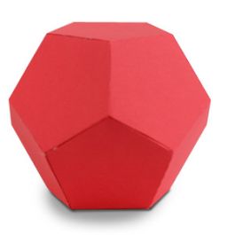 3d 12 sided shape