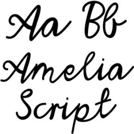 amelia script font