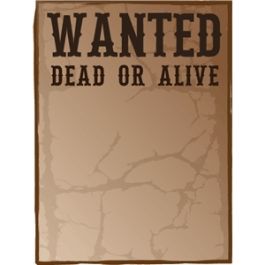wanted sign