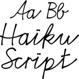 haiku script font