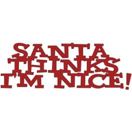 santa thinks im nice phrase