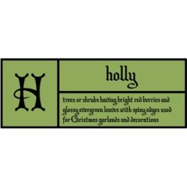 h is for holly pc