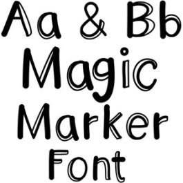 magic marker font