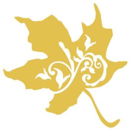 fall leaf flourish