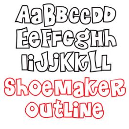ld shoemaker outline