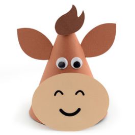 farm horse party hat