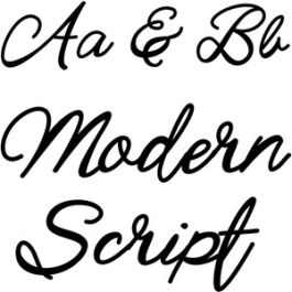 modern script font