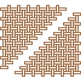 basket weave corners