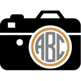 photographic camera monogram