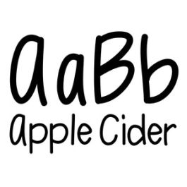apple cider font