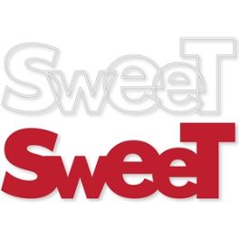 'sweet' outline word
