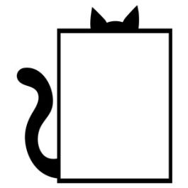 cat rectangle frame