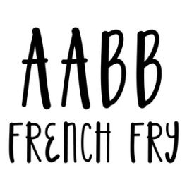 french fry font