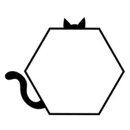 cat hexagon frame