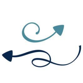 2 cute drawn arrows
