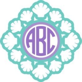 sea shell monogram