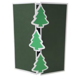 christmas tree trifold card