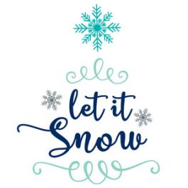 let it snow tree quote