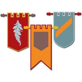 medieval banners set
