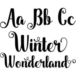 winter wonderland font