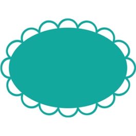 frame - scalloped oval