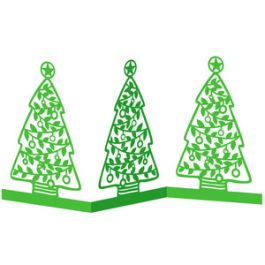 trifold christmas tree card