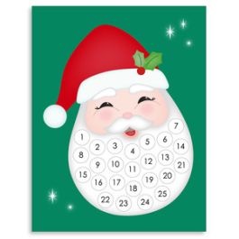 santa beard advent calendar