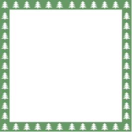 christmas tree square border|168799