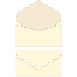 scallop rectangle envelope