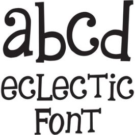eclectic font