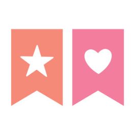 star and heart banners