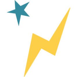 lightning bolt and star|180196